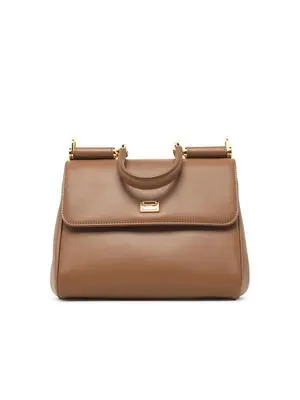 Dolce & Gabbana Small 'my Sicily' Leather Bag - Brown