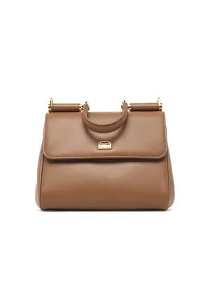 Dolce & Gabbana Small 'my Sicily' Leather Bag - Brown