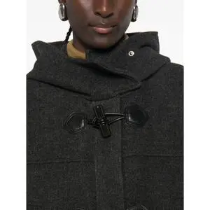 GANNI Oversized Toggle Coat - Gray