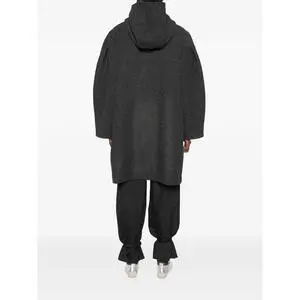 GANNI Oversized Toggle Coat - Gray