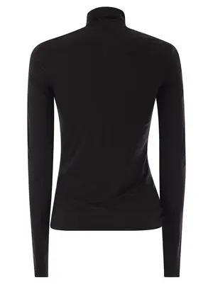 Sportmax Jersey Turtleneck Jumper - Black