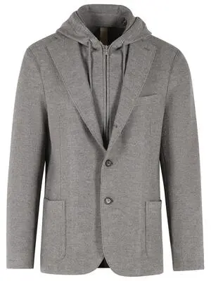 Eleventy Grey Wool Blazer - Gray