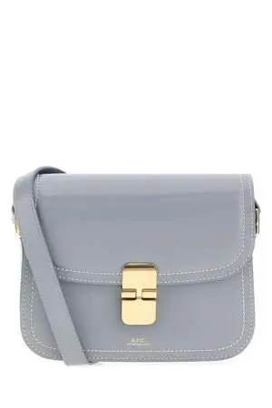 A.p.c. A.P.C. Light- Leather Small Grace Crossbody Bag Blue