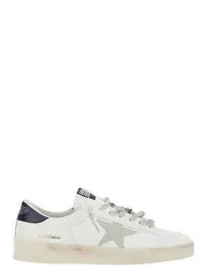 GOLDEN GOOSE Sneakers 'stardan' With Star Patch On The Side And Contrasting Heel With Leather Logo White - Multicolor