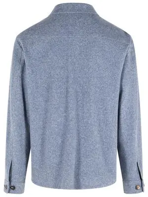 Eleventy Light Cotton And Wool Overshirt