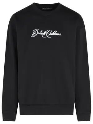 Dolce & Gabbana Cotton Sweatshirt - Black
