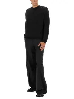 Moschino Wool And Silk Pullover - Black