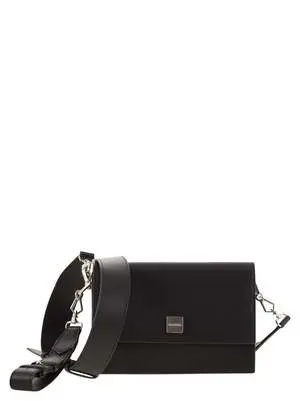 Max Mara Biancaroughs Small Leather Crossbody Bag - Black