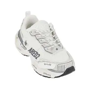 Dsquared2 Suede Leather And Mesh 'faster' Sneakers