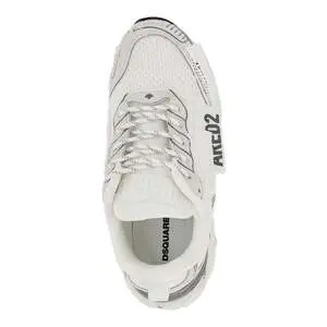 Dsquared2 Suede Leather And Mesh 'faster' Sneakers