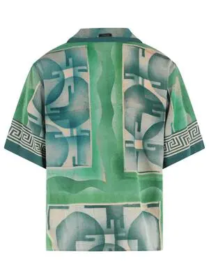 Versace Informal' Silk Shirt - Green