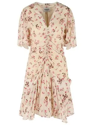 Isabel Marant Étoile Vivienne' Beige Viscose Dress - Cream