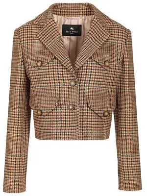 Etro Cropped Blazer - Multicolor