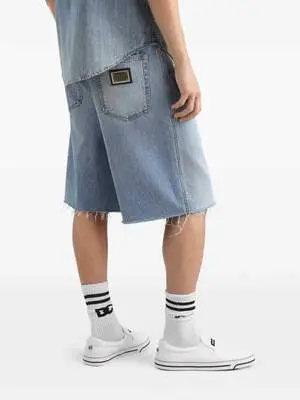 Dolce & Gabbana Logo Denim Shorts