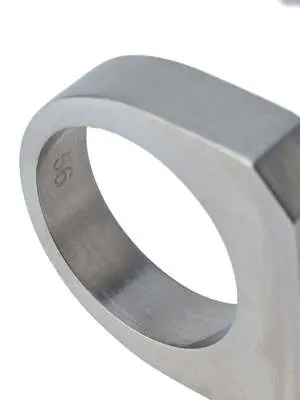 Rick Owens Brushed Rectangular Ring