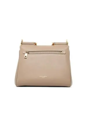 Dolce & Gabbana My Sicily Leather Bag - Cream
