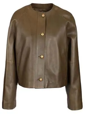 Max Mara Crew Neck Jacket - Green