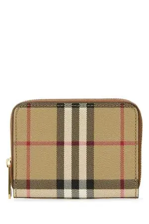 Burberry Printed Canvas Wallet - Multicolor