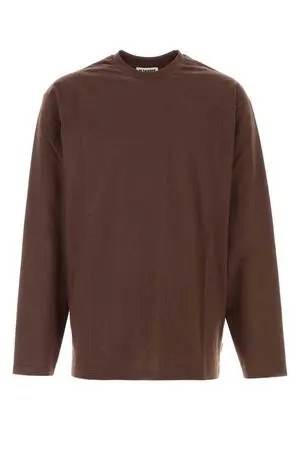 JIL SANDER Chocolate Cotton T-shirt - Brown