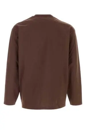 JIL SANDER Chocolate Cotton T-shirt