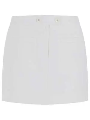 COURREGES Courreges White Wool Blend Miniskirt Women