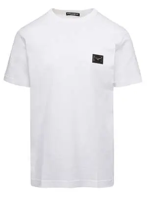 Dolce & Gabbana Crew Neck 'logo' T-shirt With Tag For