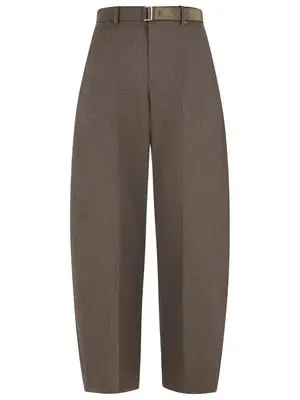 Sacai Wool Trousers - Brown