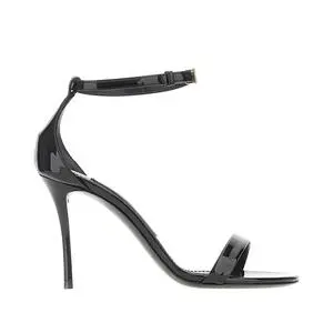 Dolce & Gabbana Patent Leather Sandals - Black
