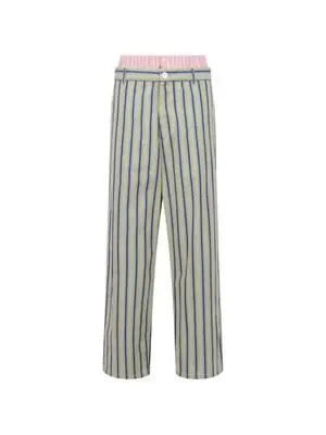 Marni Striped Wide-leg Pants - Multicolor