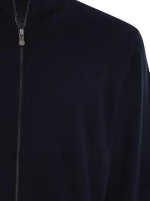 Brunello Cucinelli High-necked Cashmere Cardigan With Zip