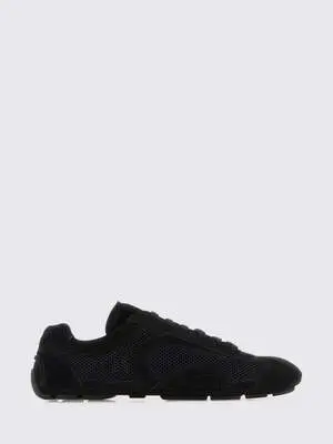 Prada Montecarlo Re-nylon And Suede Sneakers - Black