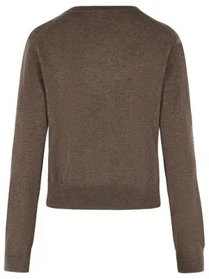 LISA YANG Greer' Dark Truffle Cashmere Sweater - Brown