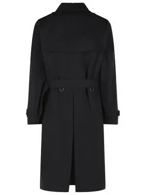 Burberry Long Cotton Kensington Trench Coat