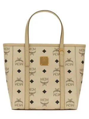 Mcm Mcm Women Borsa Shopper Toni Mini Cream