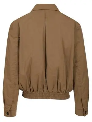 Saint Laurent Cassandre Short Jacket - Cream