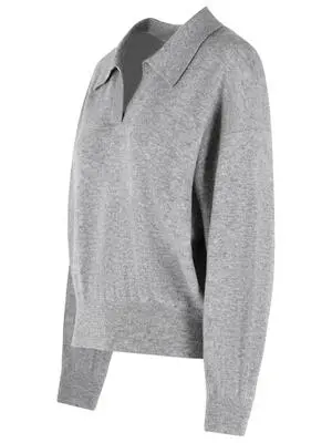 LISA YANG Katriel' Grey Cashmere Sweater - Gray
