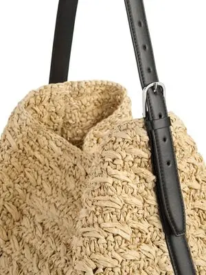 TOTEME Rafia Belted Tote Bag