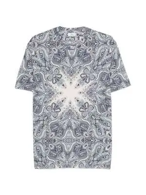 Etro Paisley Print T-shirt - Blue