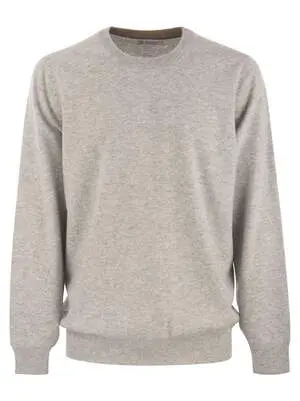 Brunello Cucinelli Pure Cashmere Crew-neck Sweater - Gray