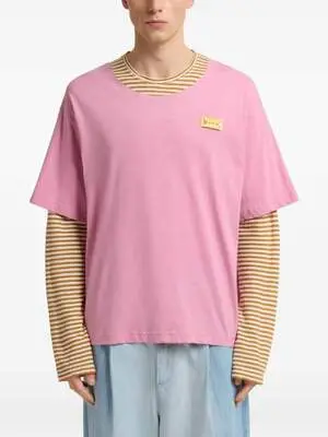 Marni Striped Logo T-shirt - Multicolor