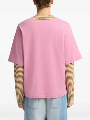 Marni Striped Logo T-shirt - Multicolor
