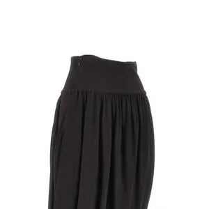 Alaïa Draped Jersey Midi Skirt