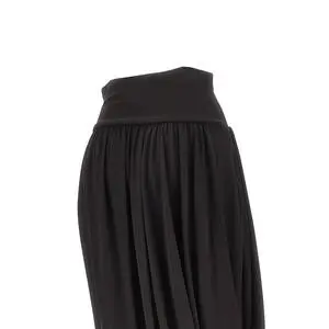 Alaïa Draped Jersey Midi Skirt