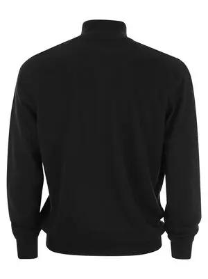 Brunello Cucinelli Cashmere Turtleneck Sweater - Black