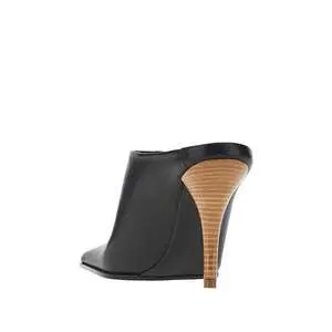 Alaïa Squared-toe Leather Mules