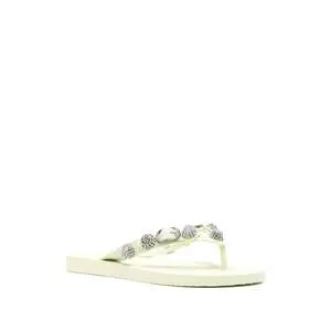 Balenciaga Crystal-embellished Rubber Flip-flops