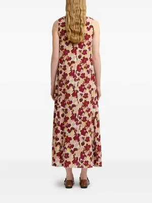 Marni Pleated Floral Dress - Multicolor