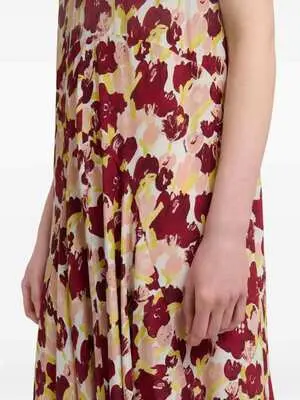 Marni Pleated Floral Dress - Multicolor