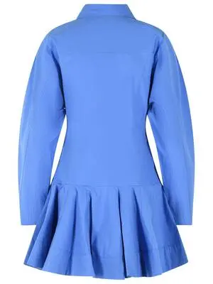 GANNI Light Stretch Cotton Mini Dress