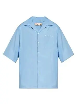 Marni T-shirt With Logo Pocket - Blue